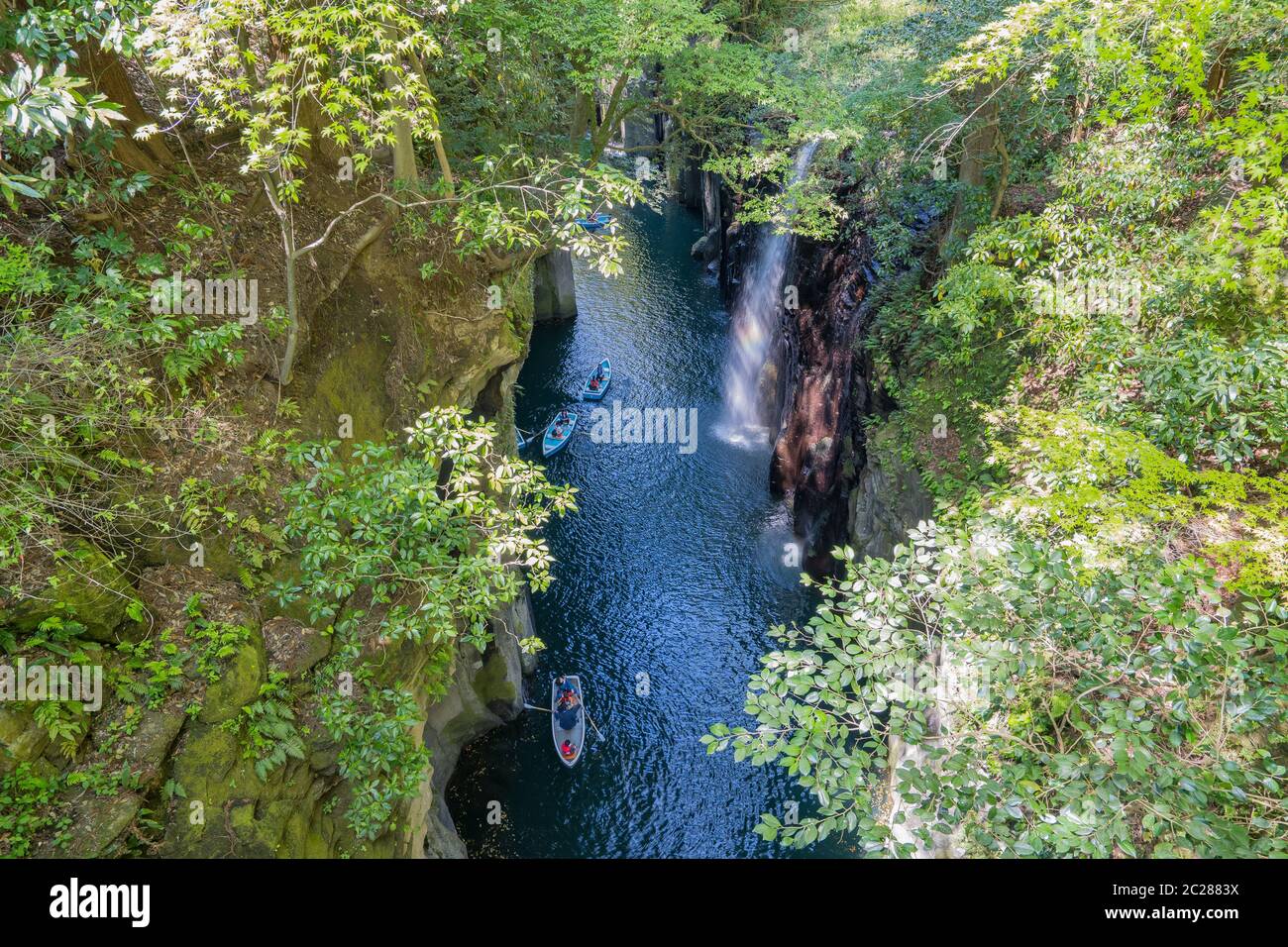 Takachiho gorge and Manai waterfall in Miyazaki, Japan Stock Photo - Alamy