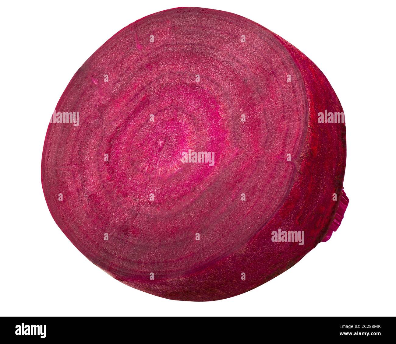 Beetroot cut in half piece (Beta vulgaris), isolated Stock Photo - Alamy