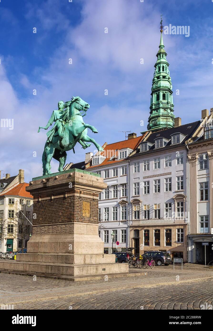 The equestrian statue of Absalon, Copenhagen Stock Photo - Alamy