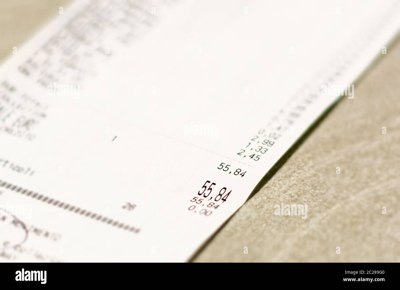 Grocery store receipt hi-res stock photography and images - Alamy