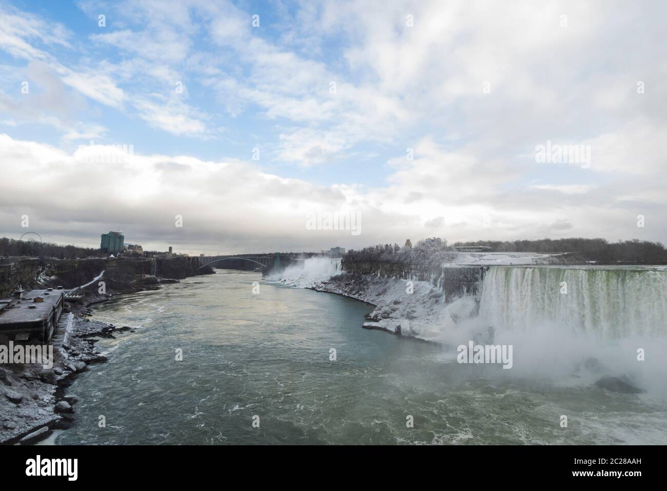 North America - Canada and United States , Horseshoe Falls and American ...