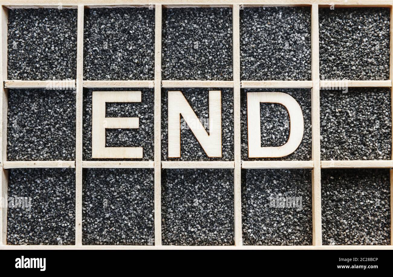 End word hi-res stock photography and images - Alamy