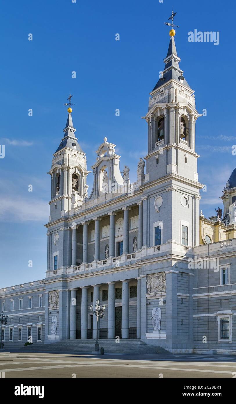 Almudena cathedral view hi-res stock photography and images - Alamy