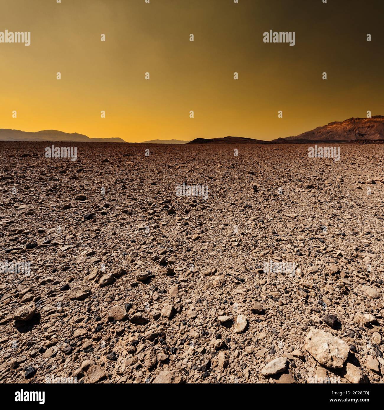 Fantastic sunrise in the desert Stock Photo - Alamy