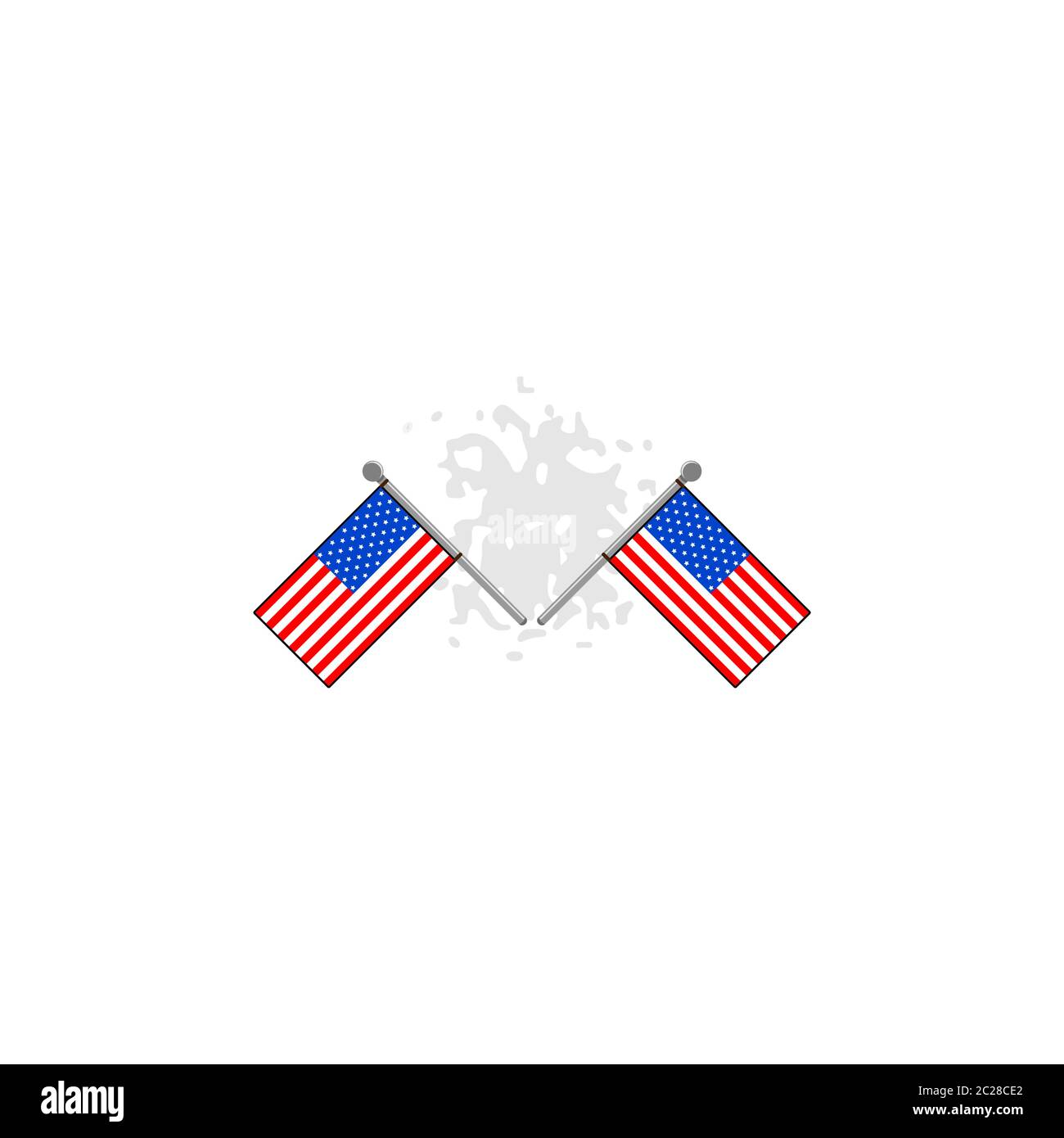 American flag vector design template illustration Stock Vector Image ...