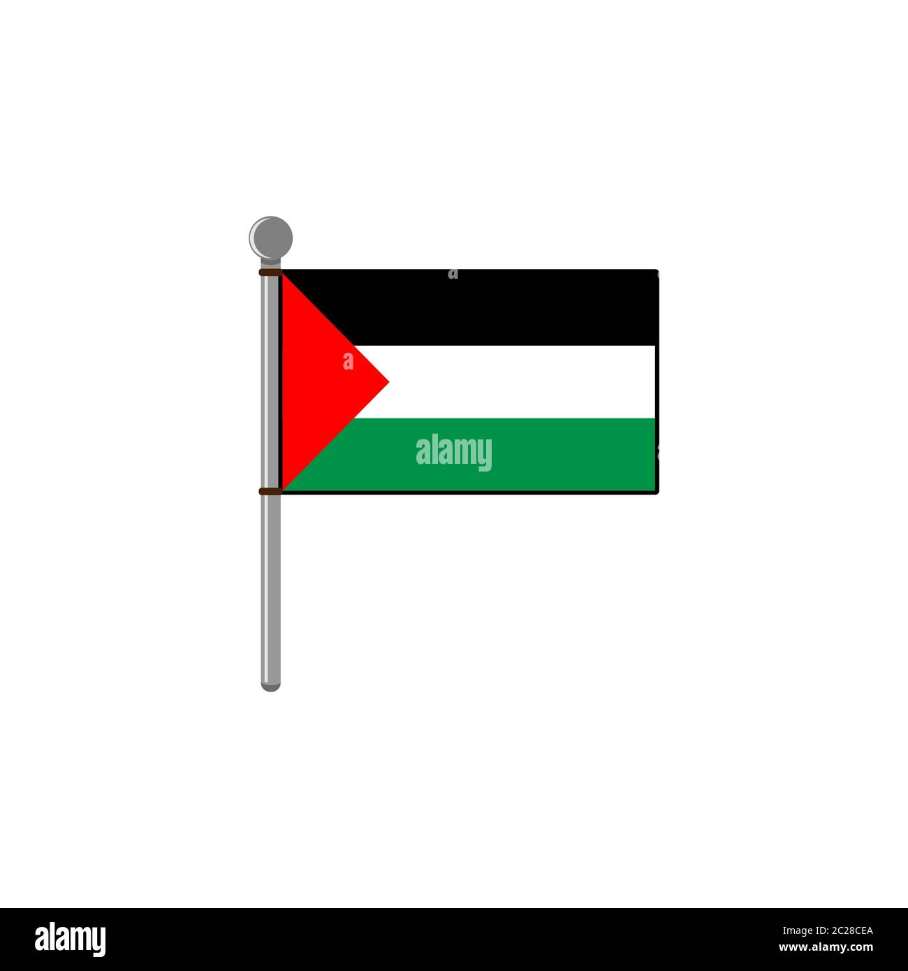 Palestinian flag vector design template illustration Stock Vector Image ...