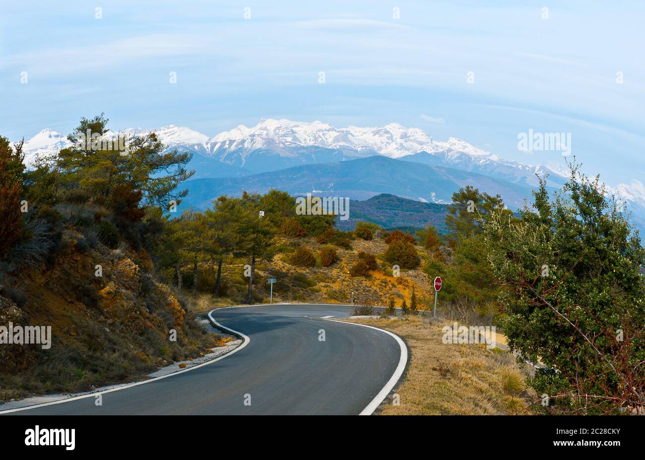 Winding asphalt road Stock Photo - Alamy