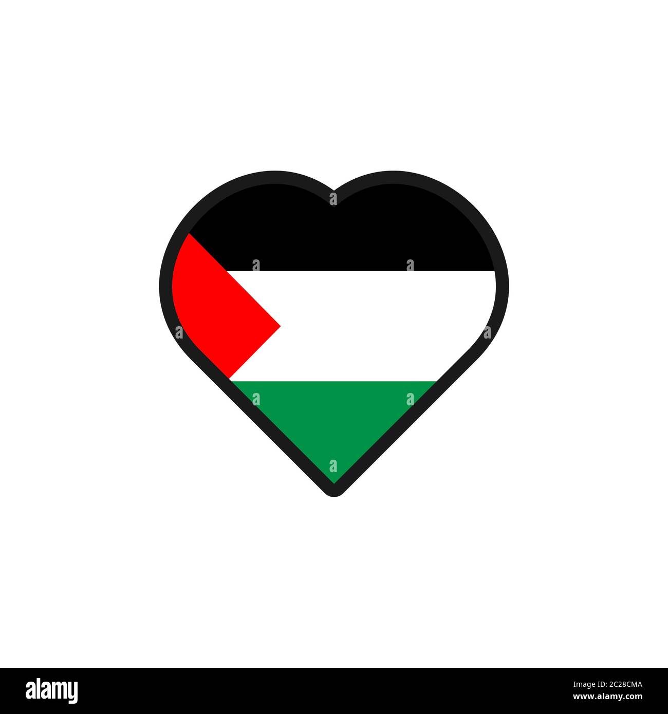 Palestinian flag vector design template illustration Stock Vector Image ...