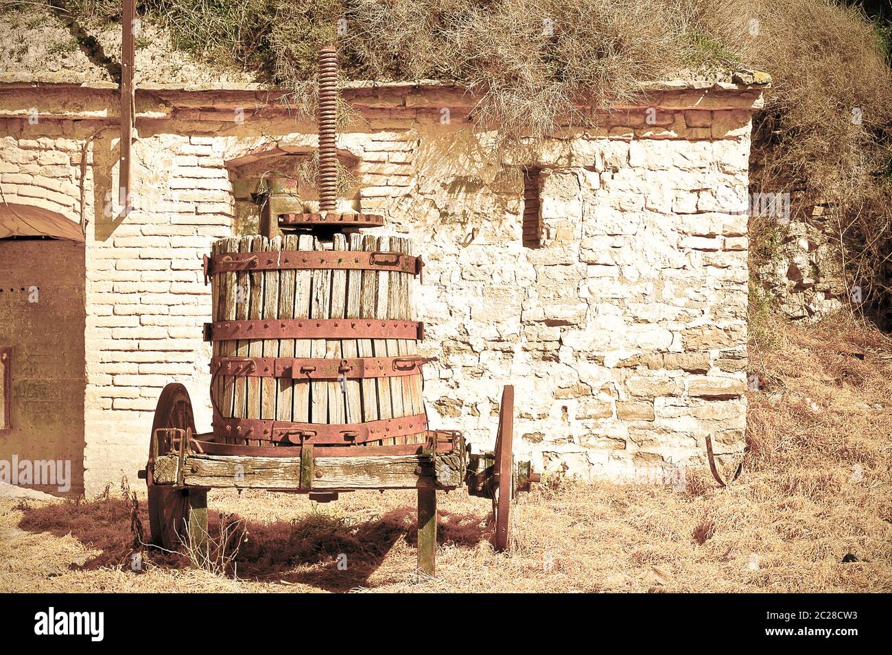 Medieval wine press hi-res stock photography and images - Alamy