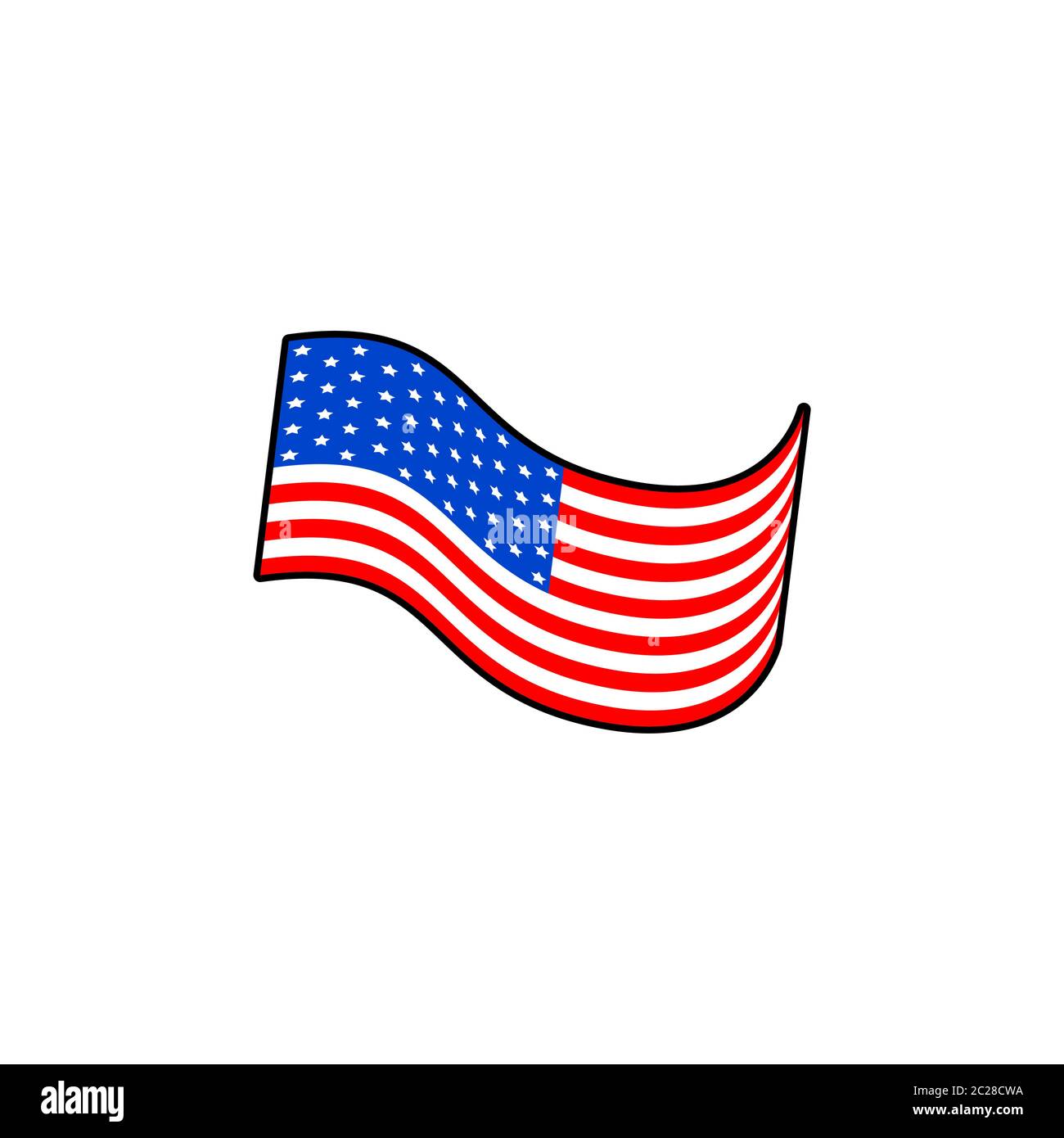 American flag vector design template illustration Stock Vector Image ...