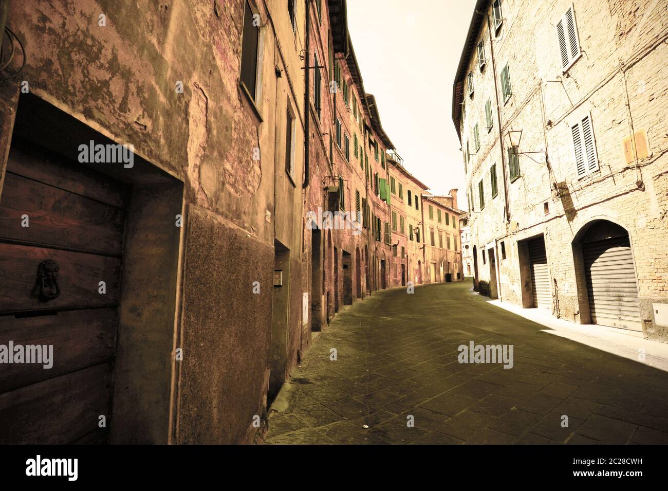 Siena brick pavement hi-res stock photography and images - Alamy