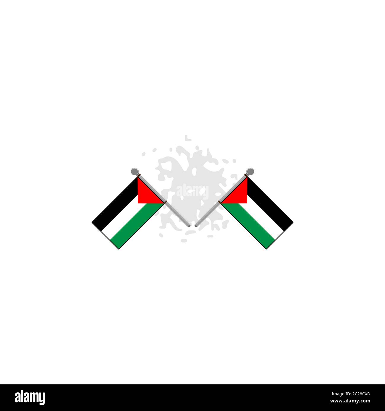 Palestinian flag vector design template illustration Stock Vector Image ...