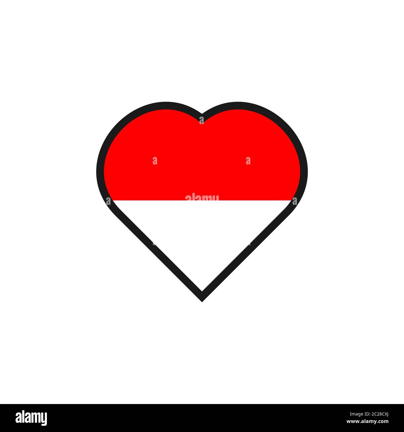 Indonesian Flag Vector Design Template Illustration Stock Vector Image