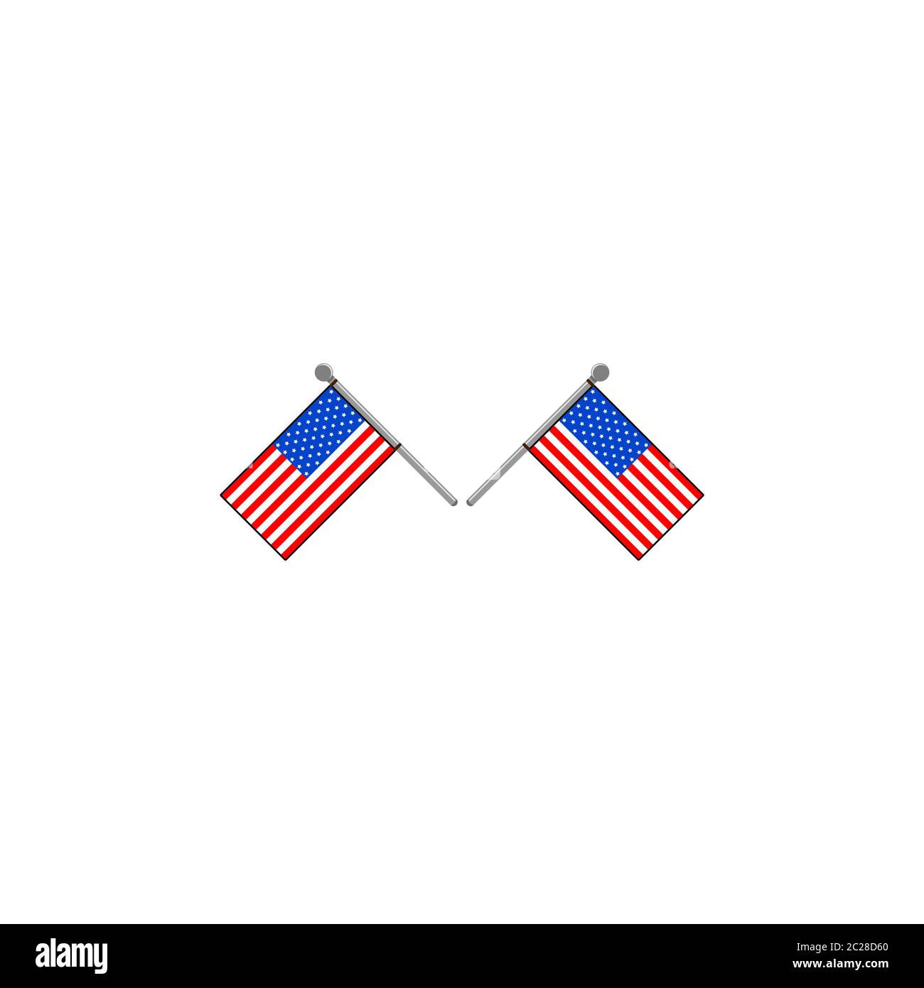 American flag vector design template illustration Stock Vector Image ...