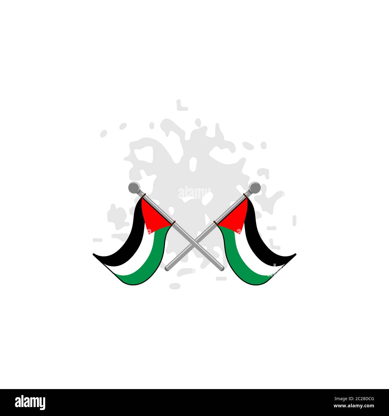 Palestinian flag vector design template illustration Stock Vector Image ...