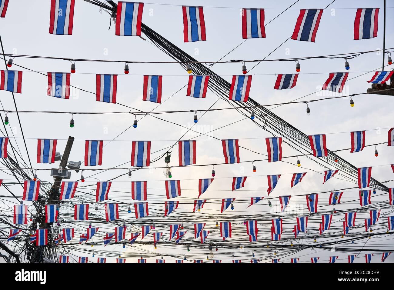 Fluttering colorful national flags hi-res stock photography and images ...