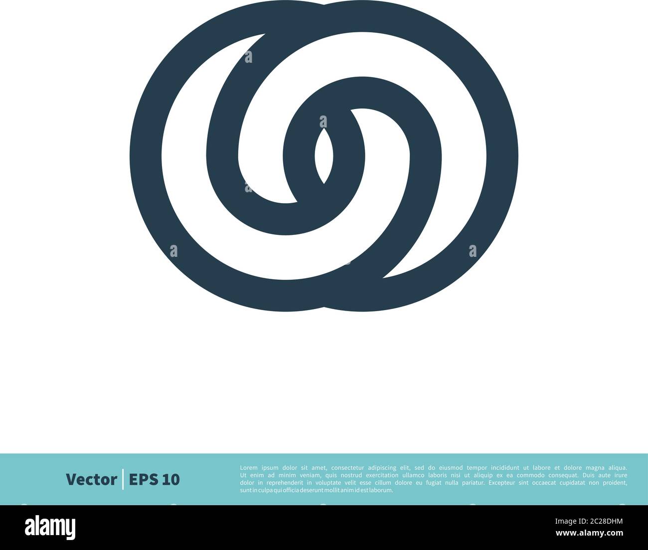Line Art Circle Infinity Icon Vector Logo Template Illustration Design ...