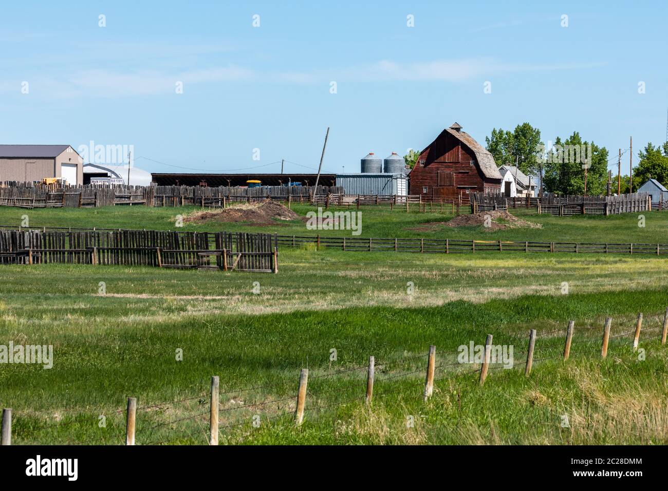 Farm and Agriculture in Alberta Canada Stock Photo - Alamy