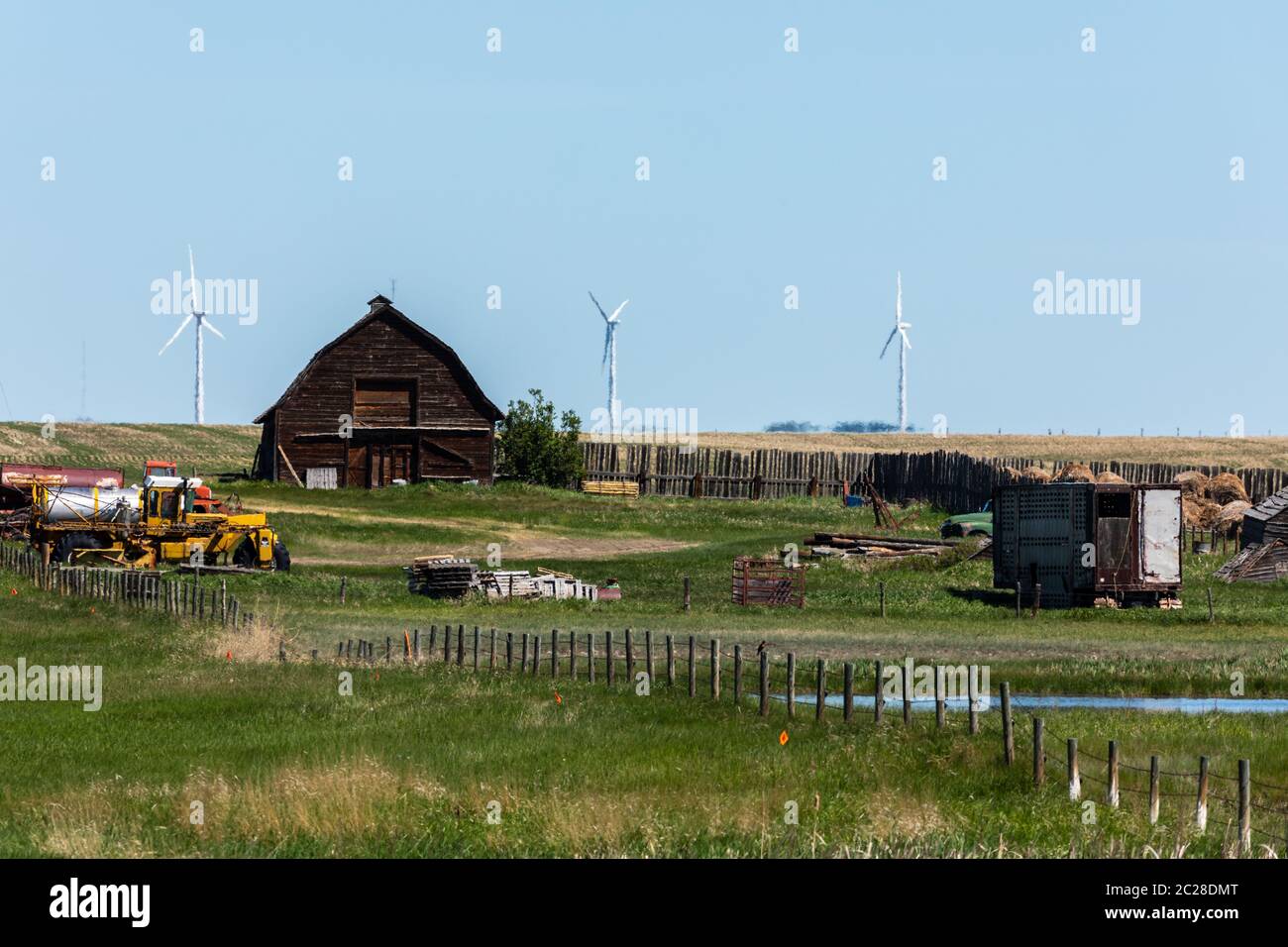 Farm and Agriculture in Alberta Canada Stock Photo - Alamy