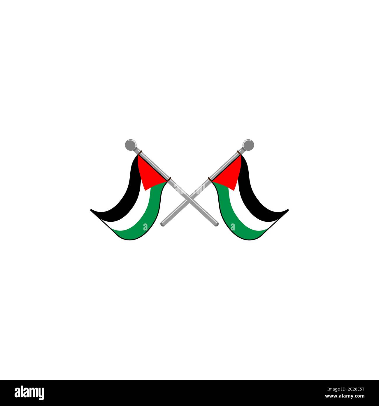 Palestinian flag vector design template illustration Stock Vector Image ...