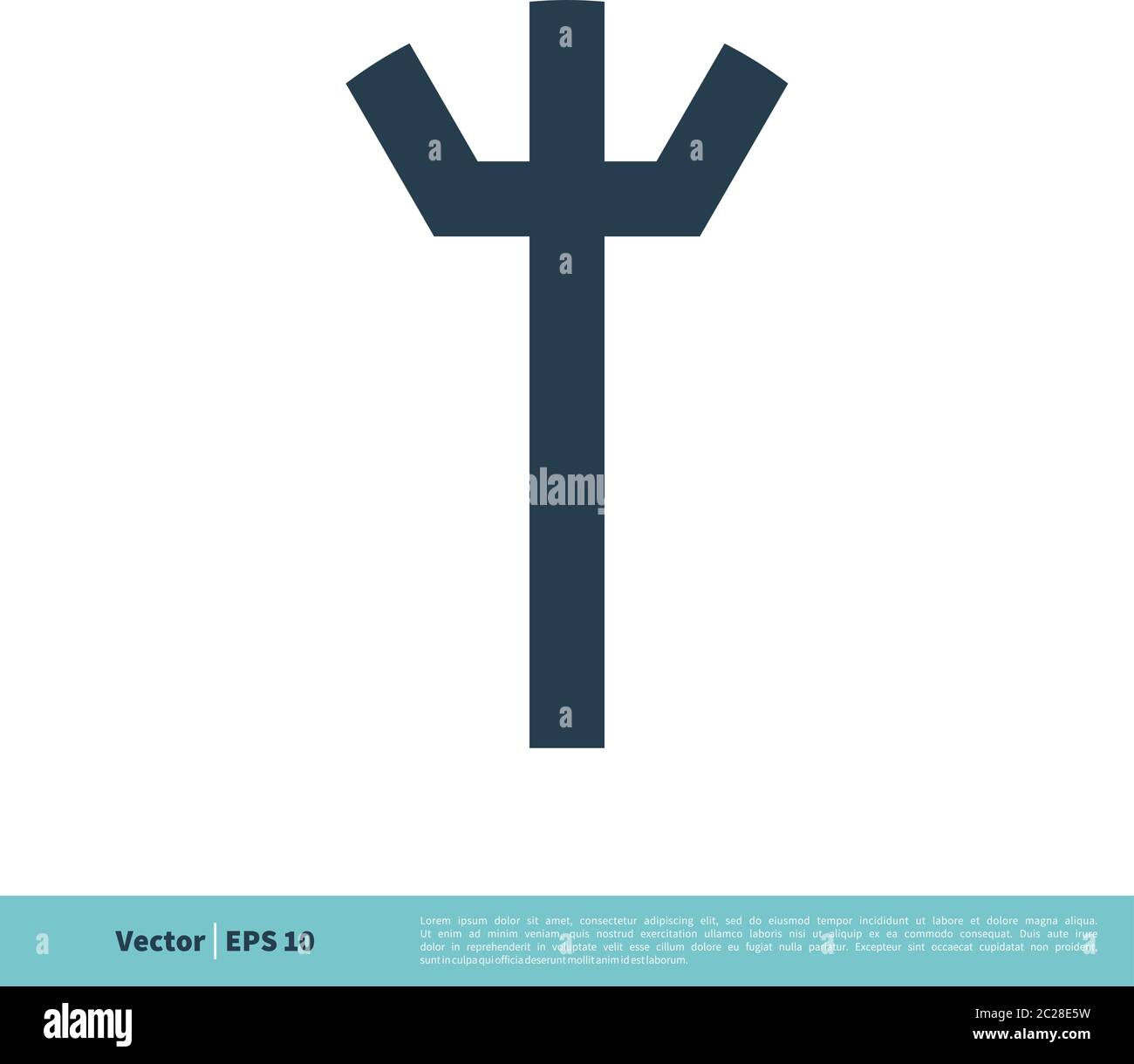 Abstract Fork Icon Vector Logo Template Illustration Design. Vector EPS ...