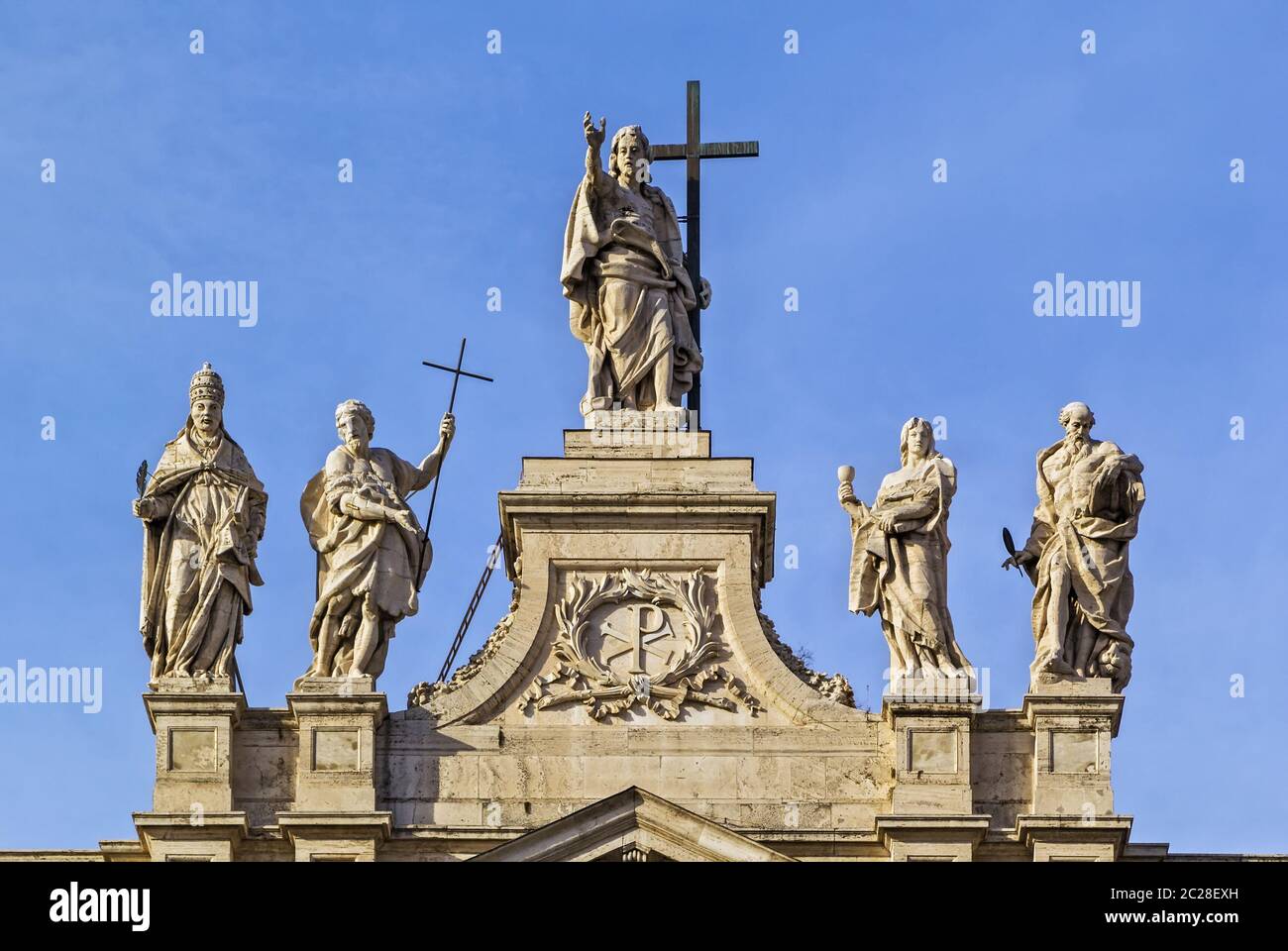 Statue at the basilica of st john lateran hi-res stock photography and ...