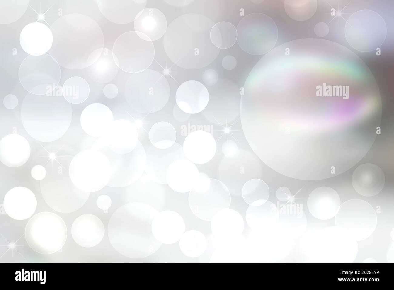 Abstract light silver space cosmos universe background with a large ...