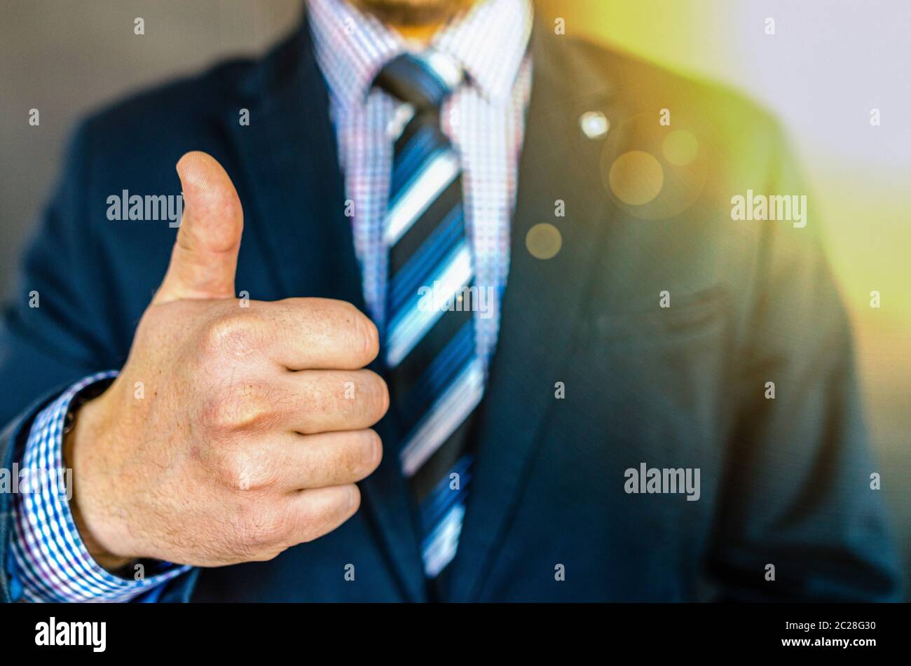 Hand held out in Offer of Handshake Stock Photo - Alamy