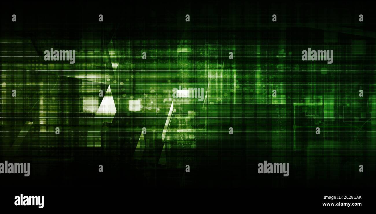 Futuristic Web Cyber Data Grid Color Background Stock Photo - Alamy