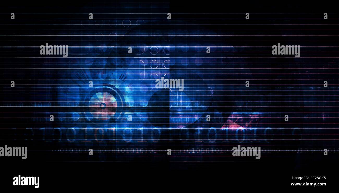 Molecular Biology and the Digital Science as a Art Stock Photo - Alamy