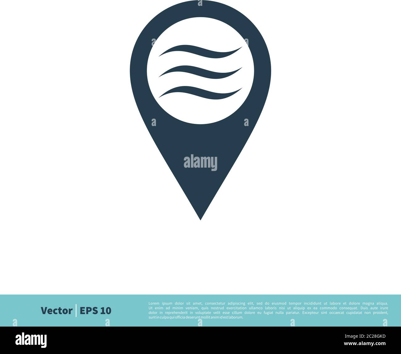 Wind Pointer / Pin Icon Vector Logo Template Illustration Design ...