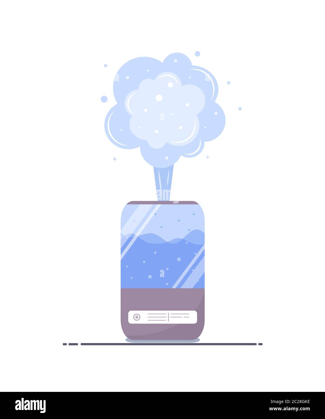 Humidifier air icon. Ultrasonic purifier microclimate for home. Healthy ...