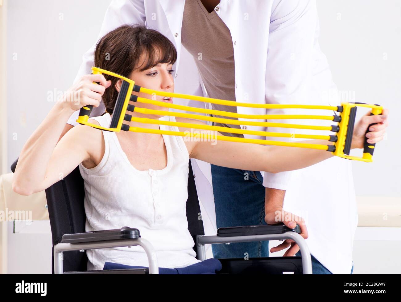 Patient recovering in hospital after injury trauma Stock Photo - Alamy