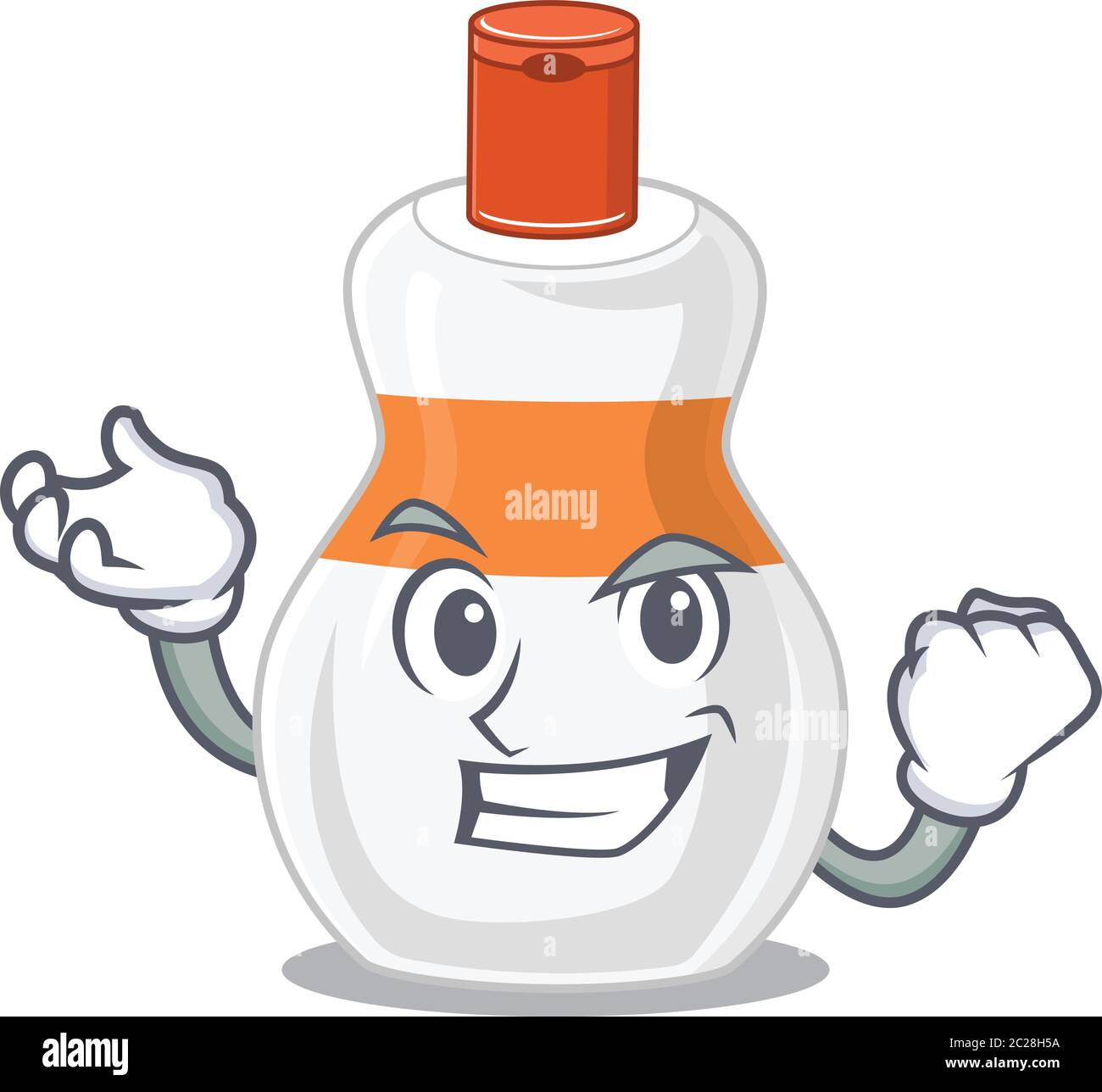A caricature design concept of body lotion with happy face Stock Vector ...