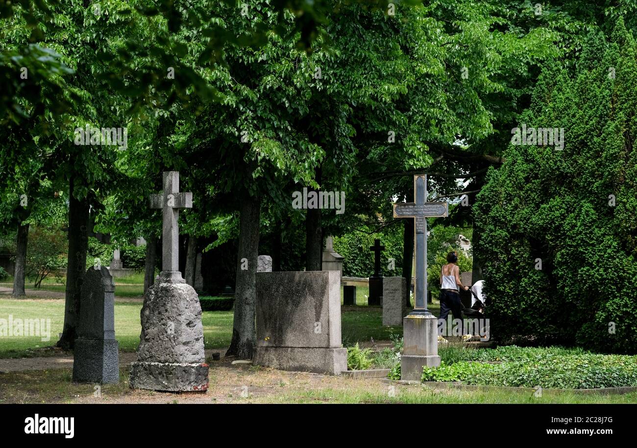 Berlin, Germany. 12th June, 2020. The cemetery for invalids, built in ...