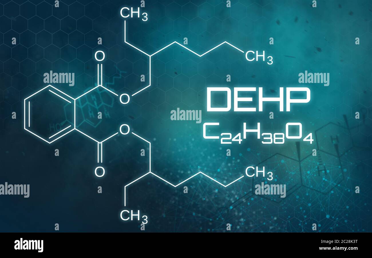 Chemical formula of DEHP on a futuristic background Stock Photo - Alamy