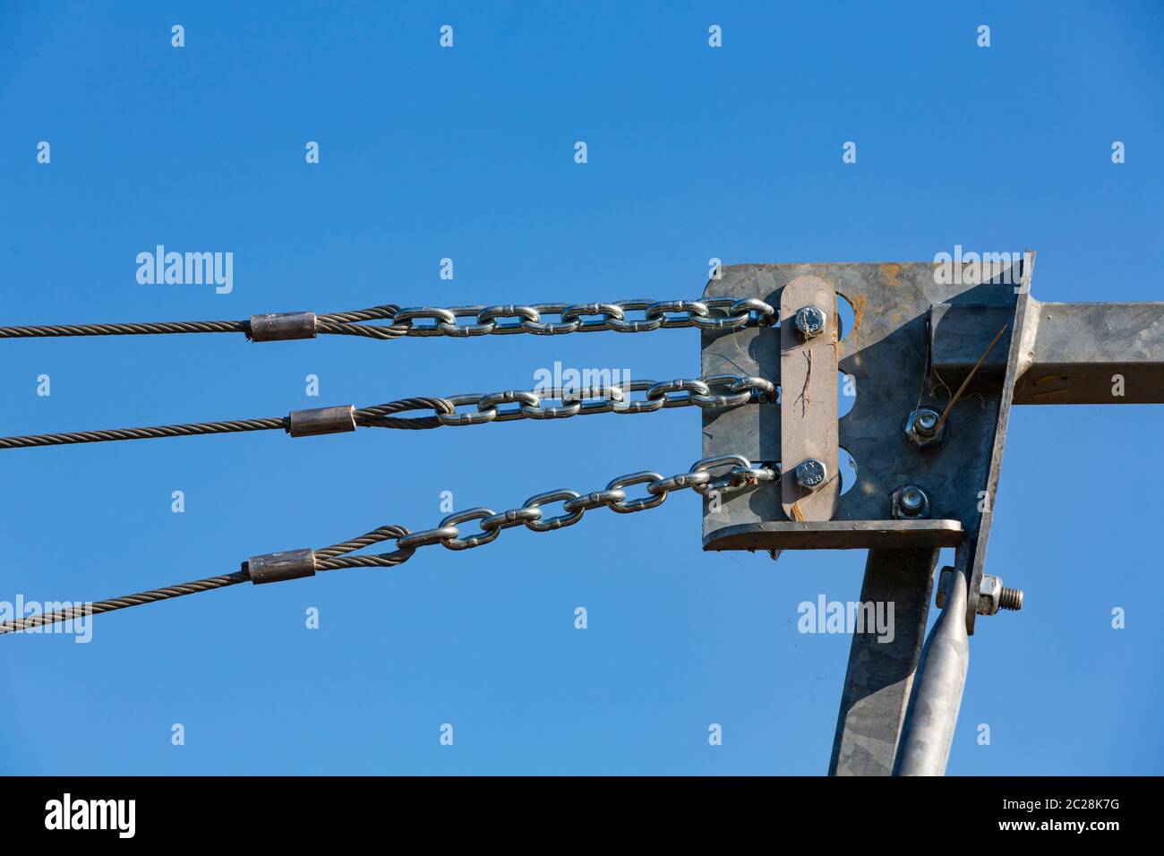 technical construction in detail with blue sky background Stock Photo ...
