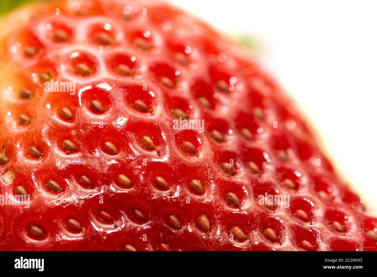 strawberry in closeup Stock Photo - Alamy