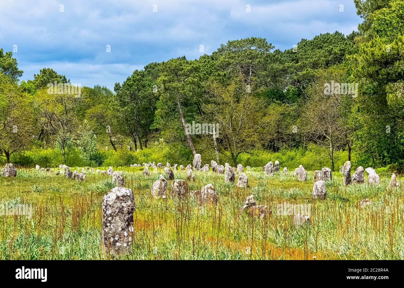 Alignements de Carnac - Carnac stones in Carnac, France Stock Photo - Alamy