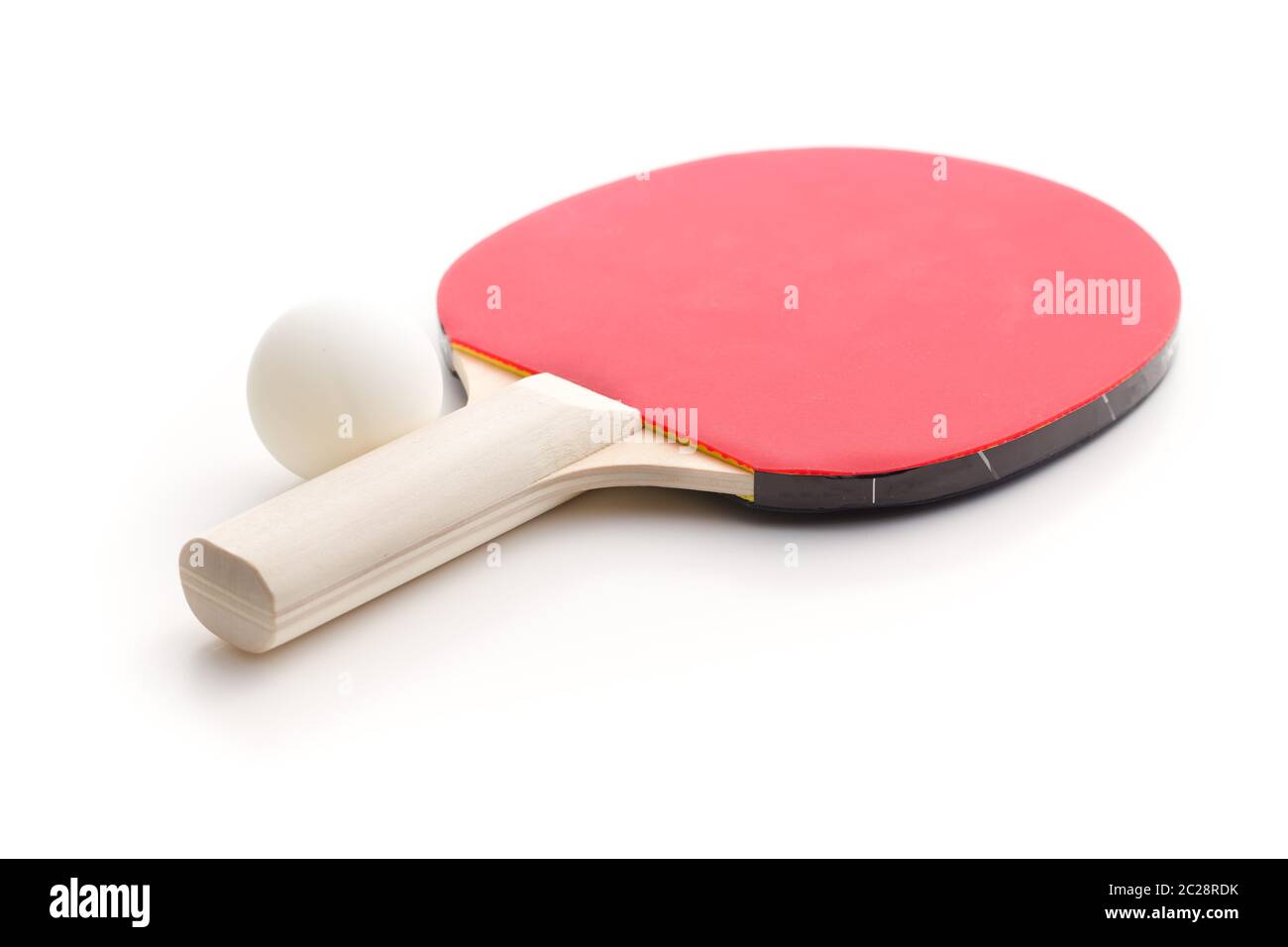 Ping pong racket and ball. Table tennis equipment isolated on white ...