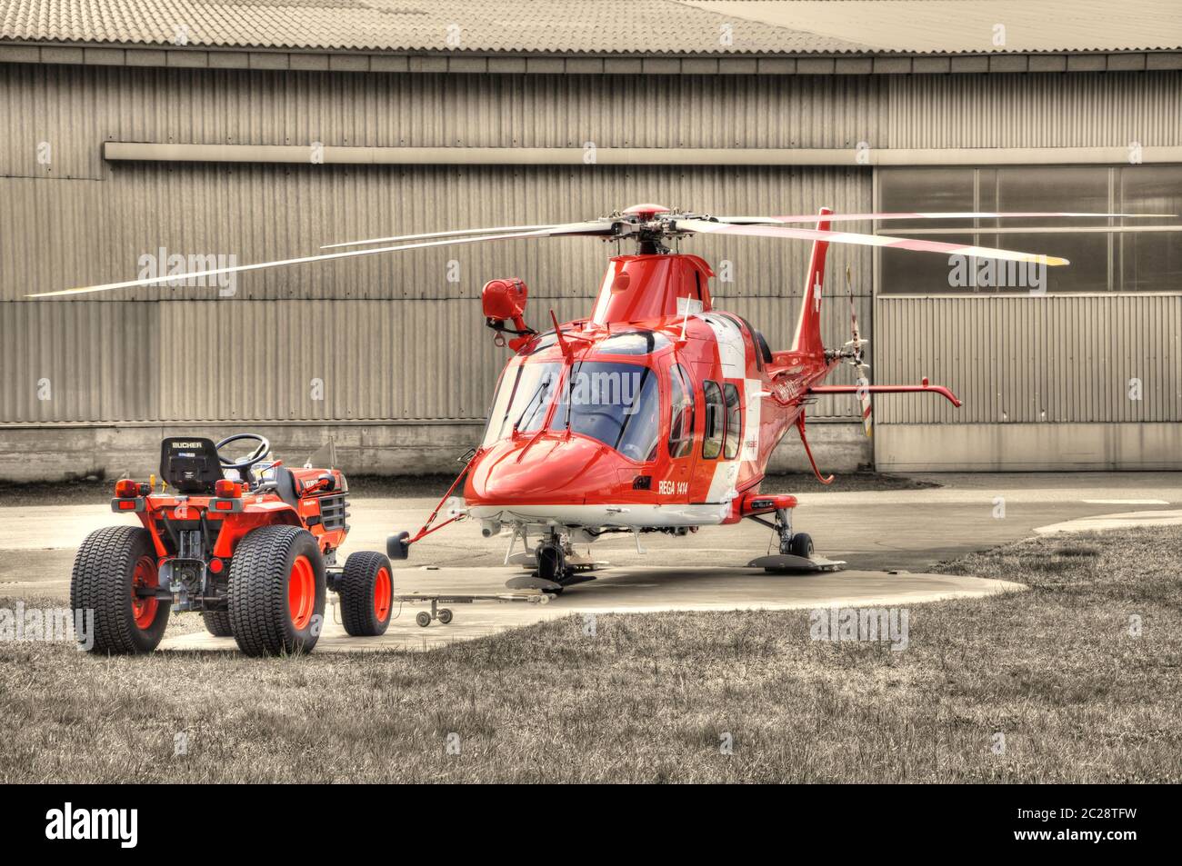Swiss air rescue rega helicopter hi-res stock photography and images ...