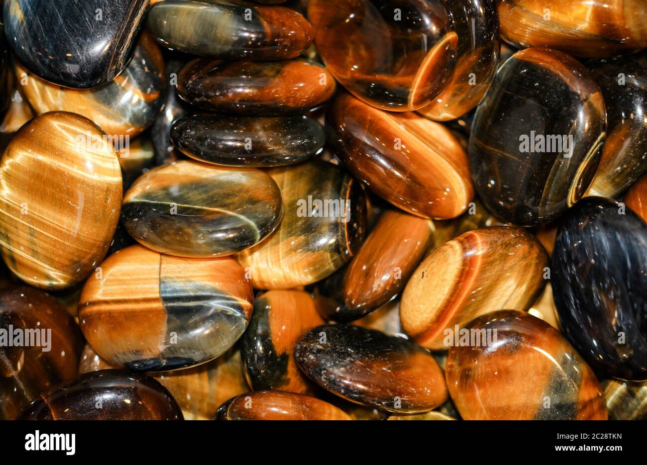 gemstones, shells and semi-precious stones with beautiful colors Stock ...