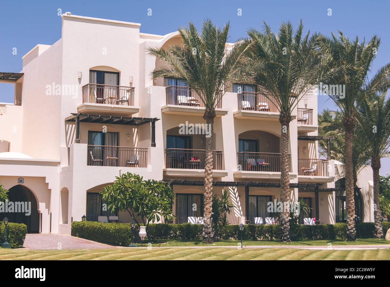Arabian Architecture Exterior of Summer Luxury Resort Egypt Hotel Stock ...