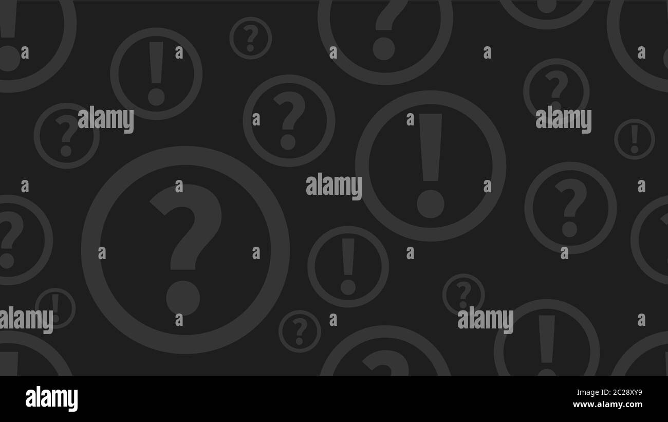 Questions and answers background. Seamless pattern with question and ...