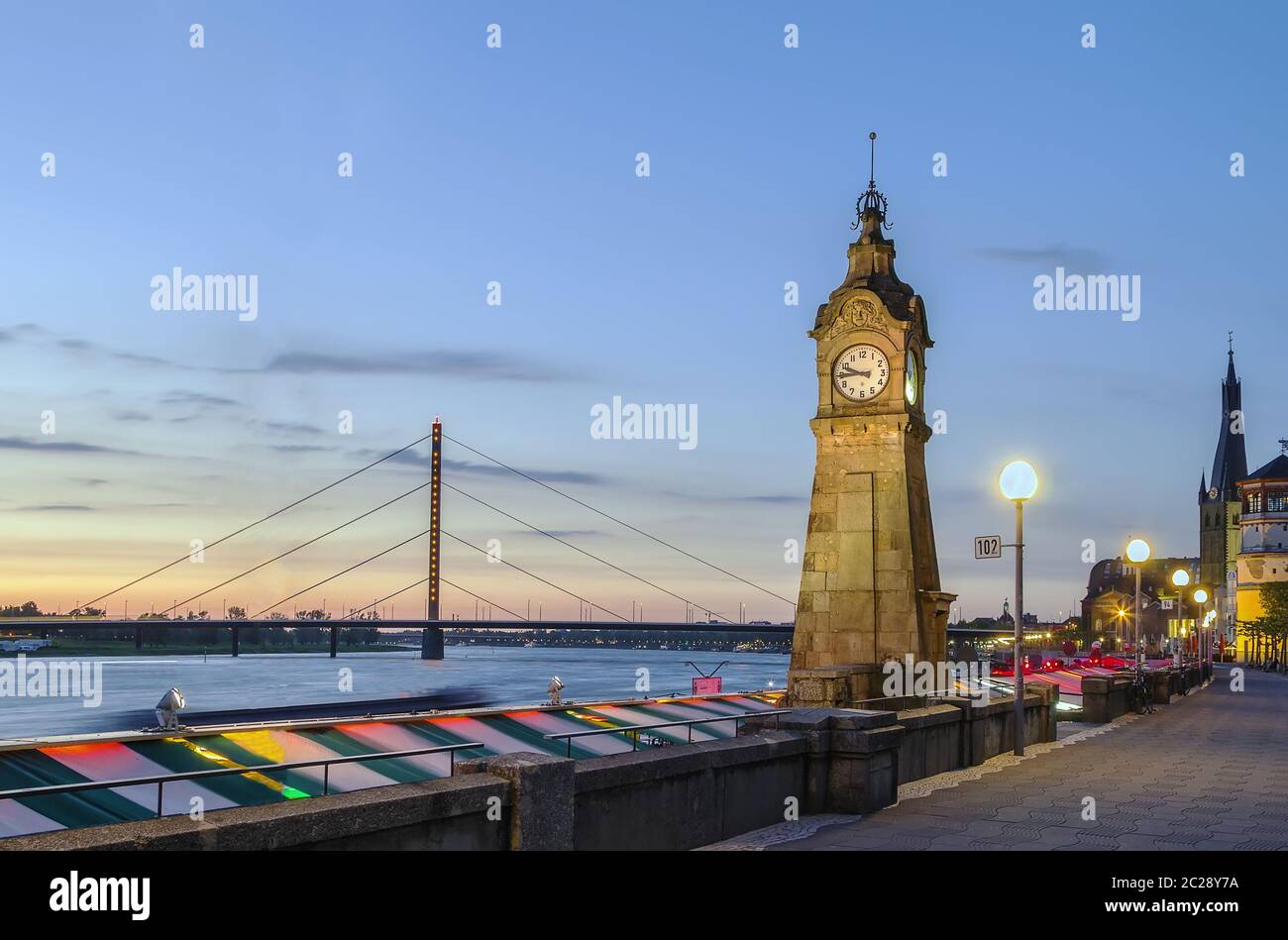 Clock tower dusseldorf hi-res stock photography and images - Alamy