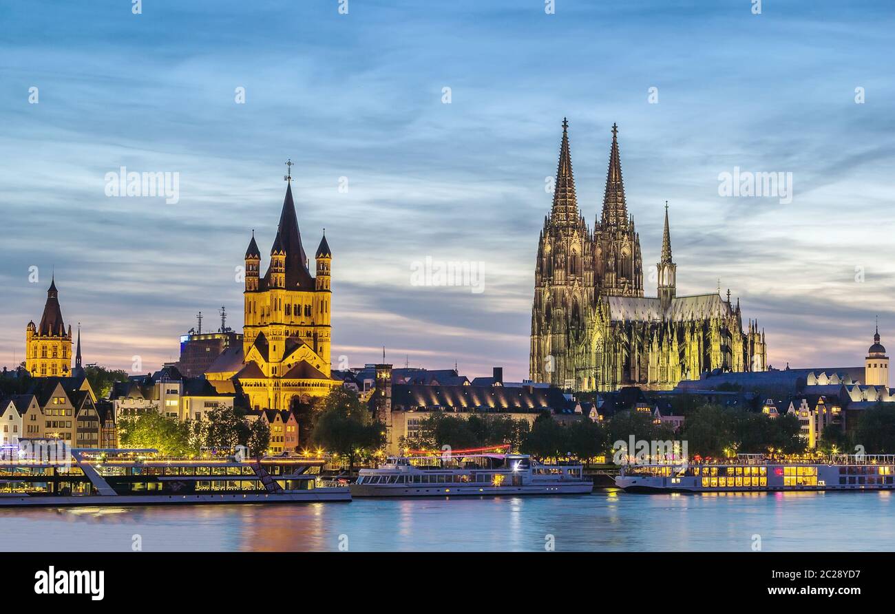 Cologne landmark view hi-res stock photography and images - Alamy