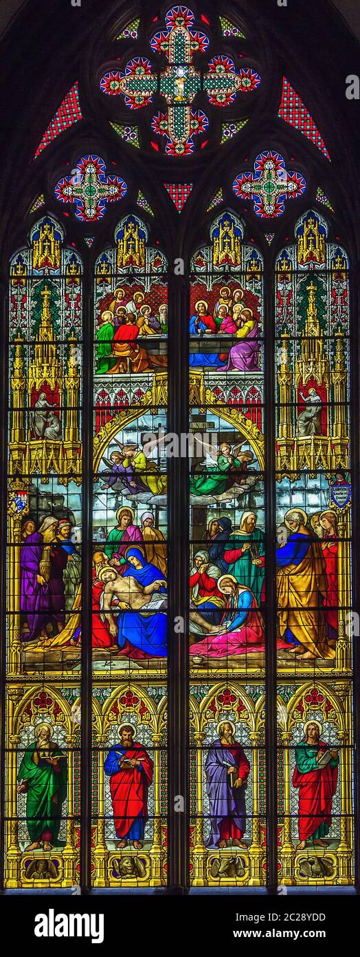 Stained glass window Stock Photo - Alamy