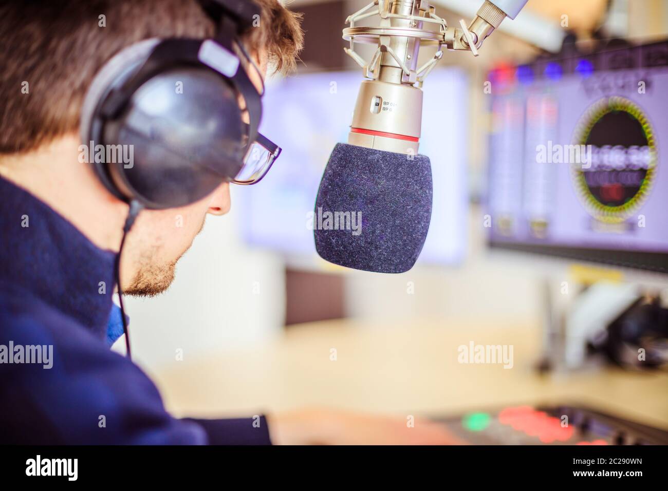 Moderator computer hi-res stock photography and images - Alamy