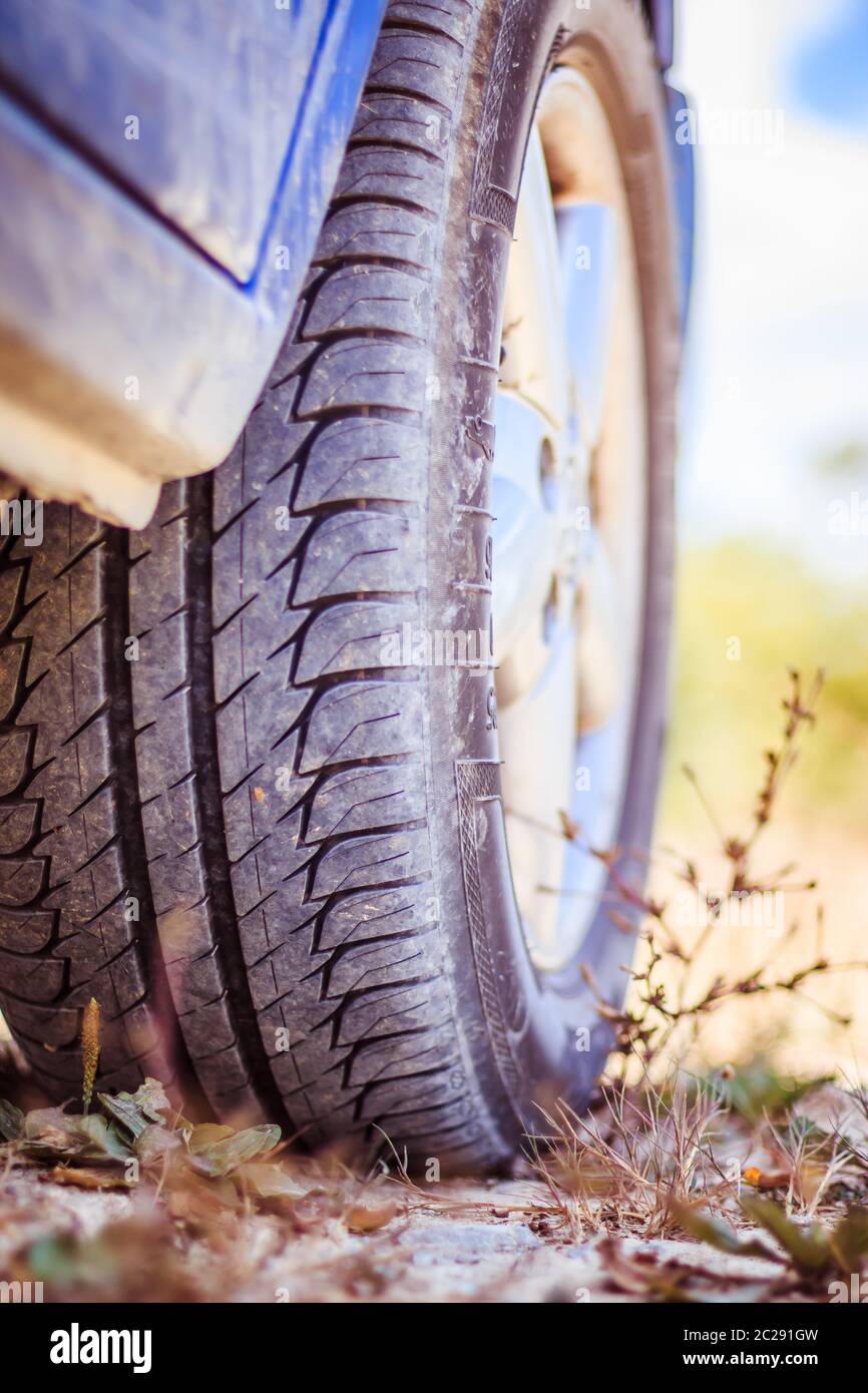 Close up car tyre hi-res stock photography and images - Alamy