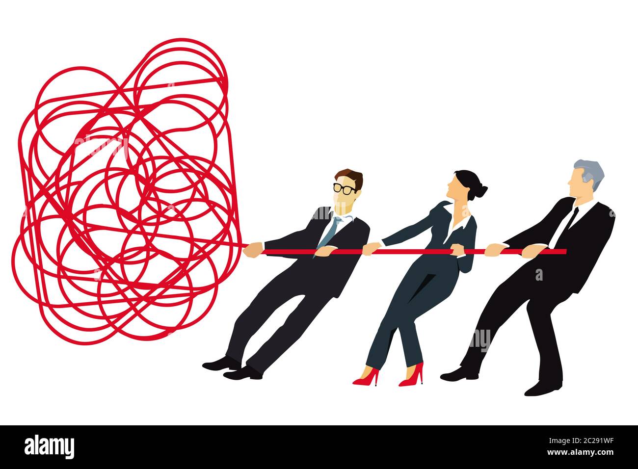 Untangle knot hi-res stock photography and images - Alamy